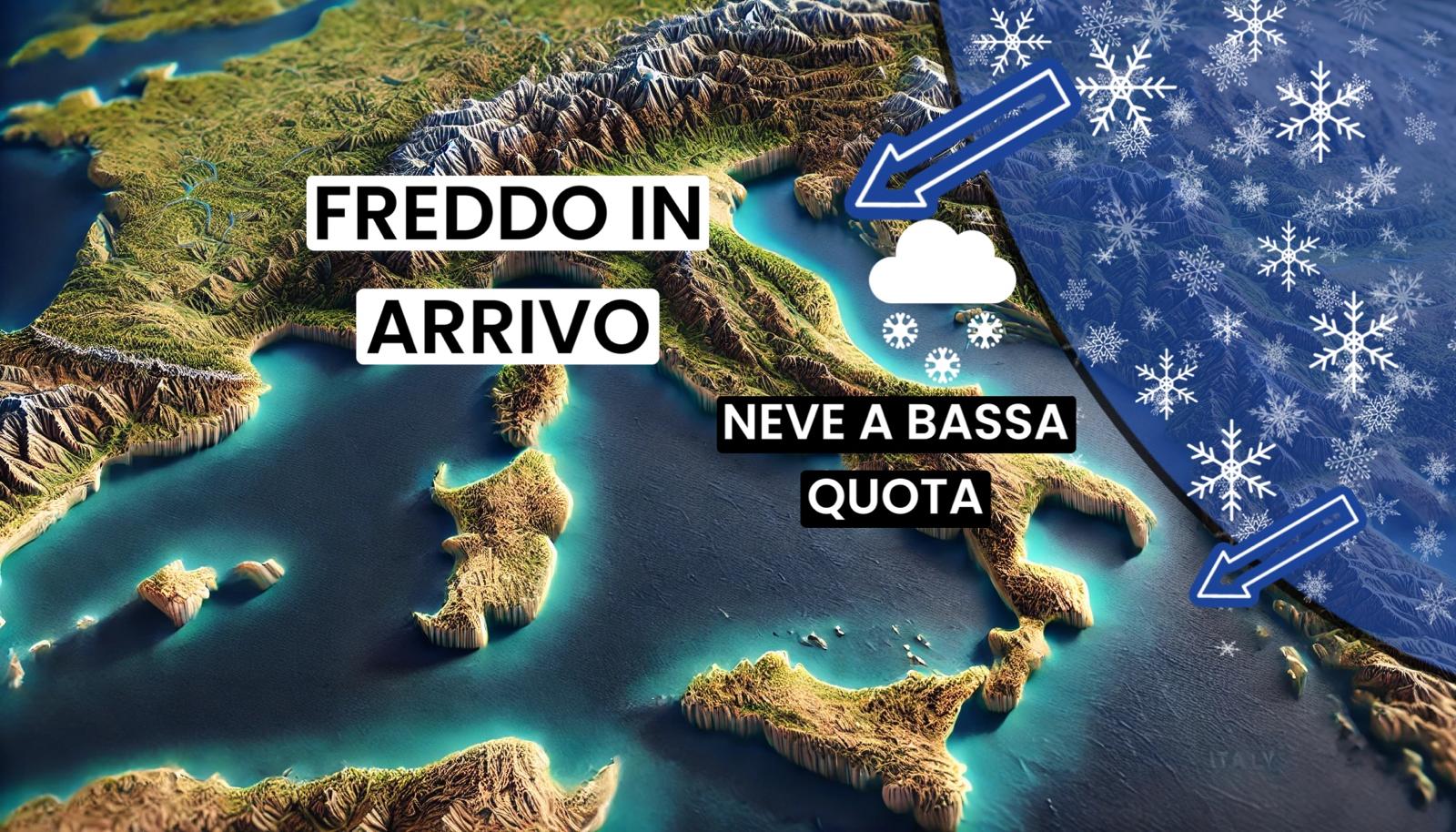 Sorpresa molto fredda da domenica 6 aprile: neve possibile su Abruzzo, Molise e Puglia